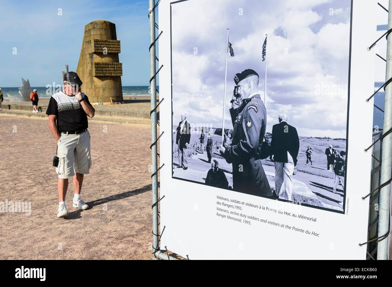 France, Calvados, Saint Laurent sur Mer, Omaha Beach, historic place of ...