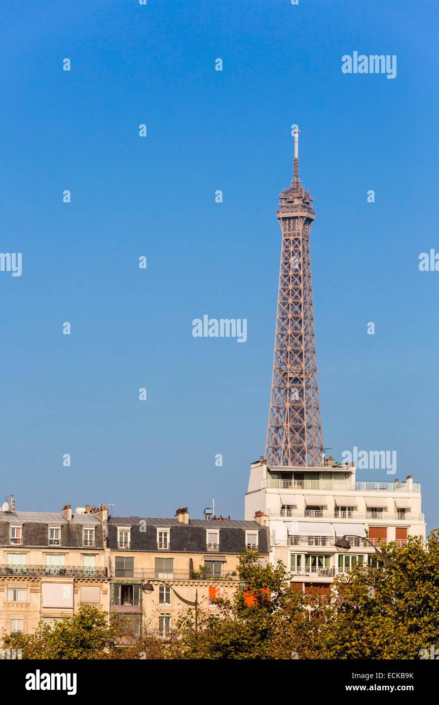 France, Paris, the Eiffel Tower and Parisian buildings Stock Photo - Alamy