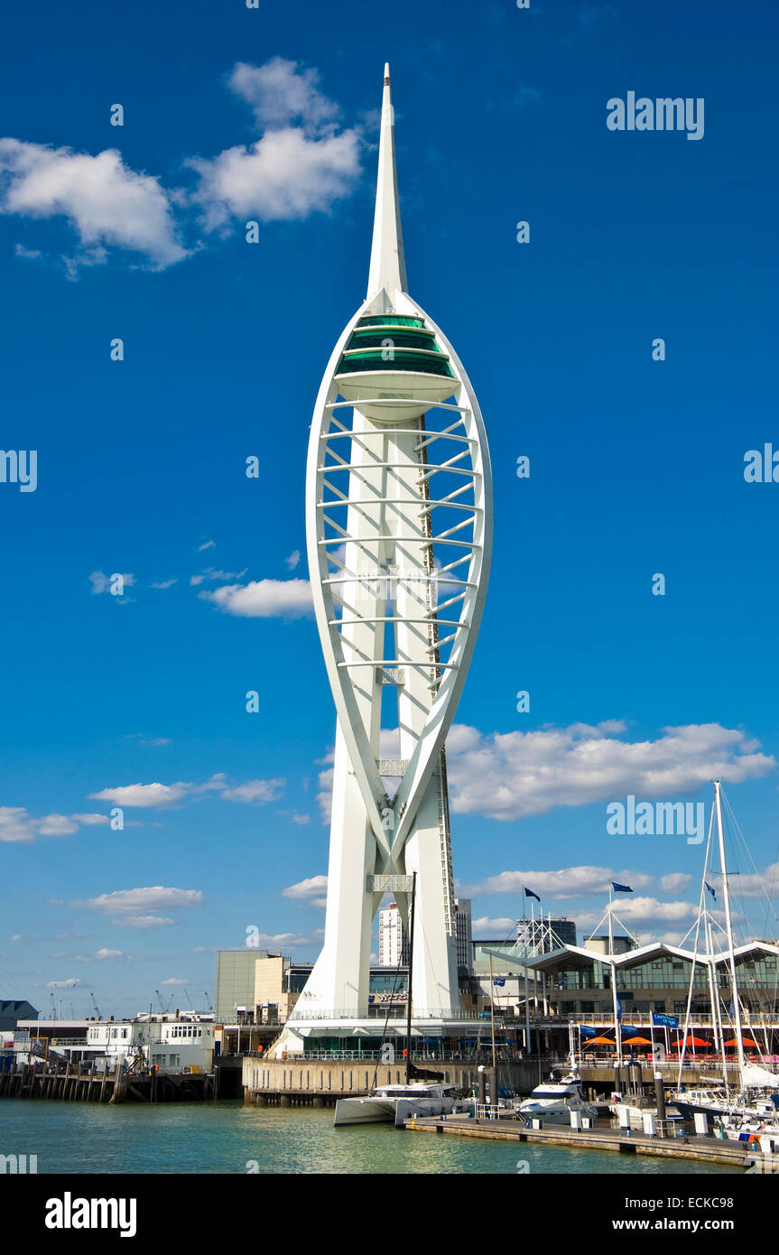 Vertical view of the Spinnaker Tower in Portsmouth Stock Photo - Alamy