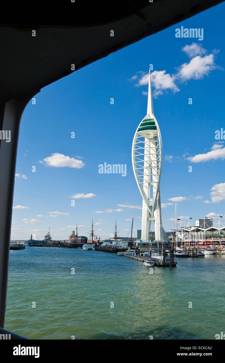 Vertical view of the Spinnaker Tower in Portsmouth Stock Photo - Alamy