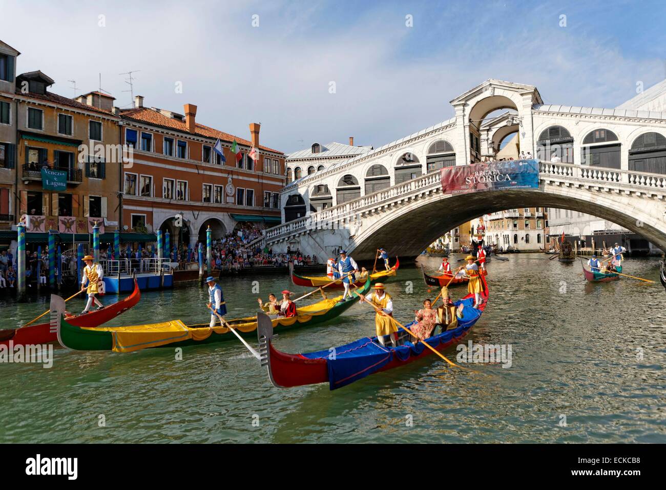 Italy, Venetia, Venice, listed as World Heritage by UNESCO, Regata ...