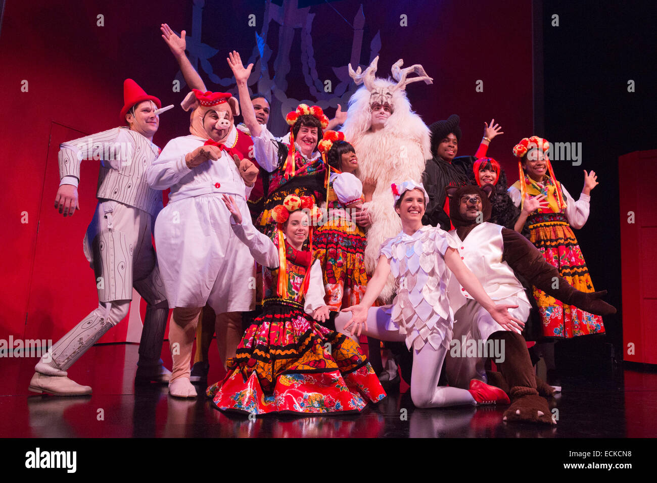 London, England. Photocall for the Christmas panto "Beauty & the Beast ...