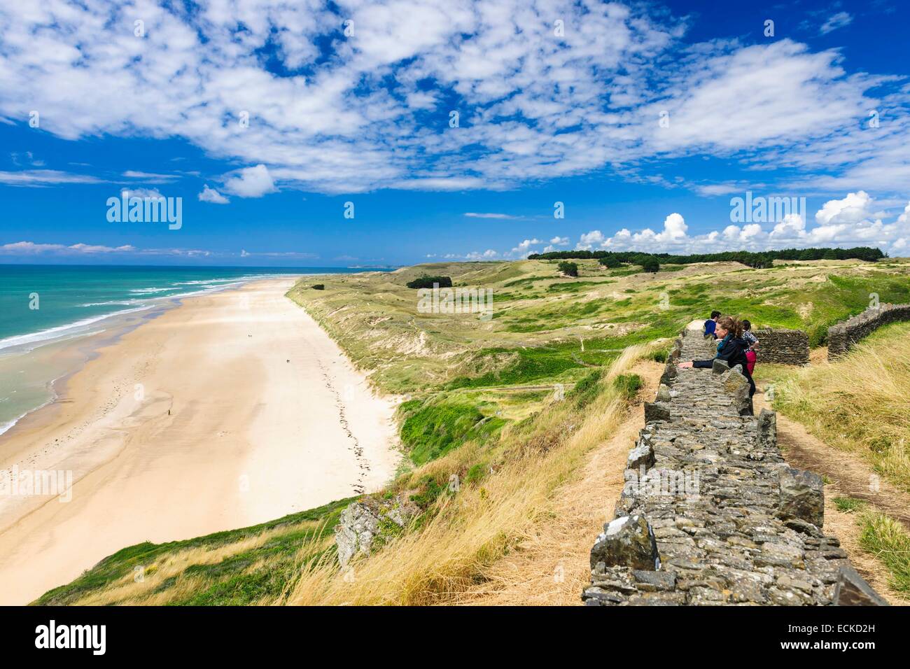 France, Manche, Barneville Carteret, Cape Carteret, the Old Church ...