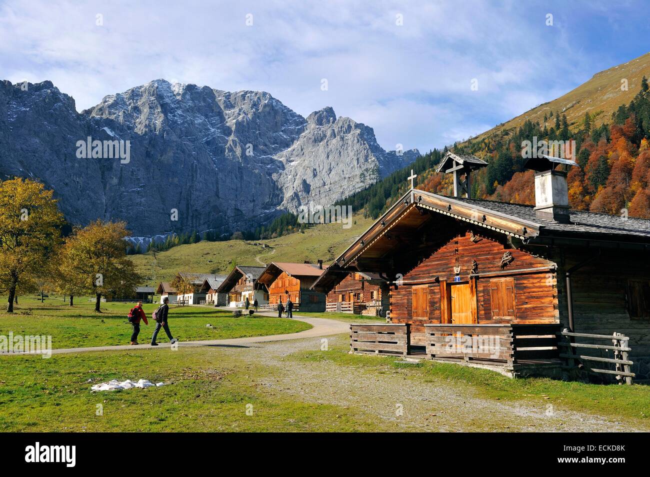 Austria, Tyrol, Karwendel, Grosser Ahornboden, Eng Alm Stock Photo - Alamy