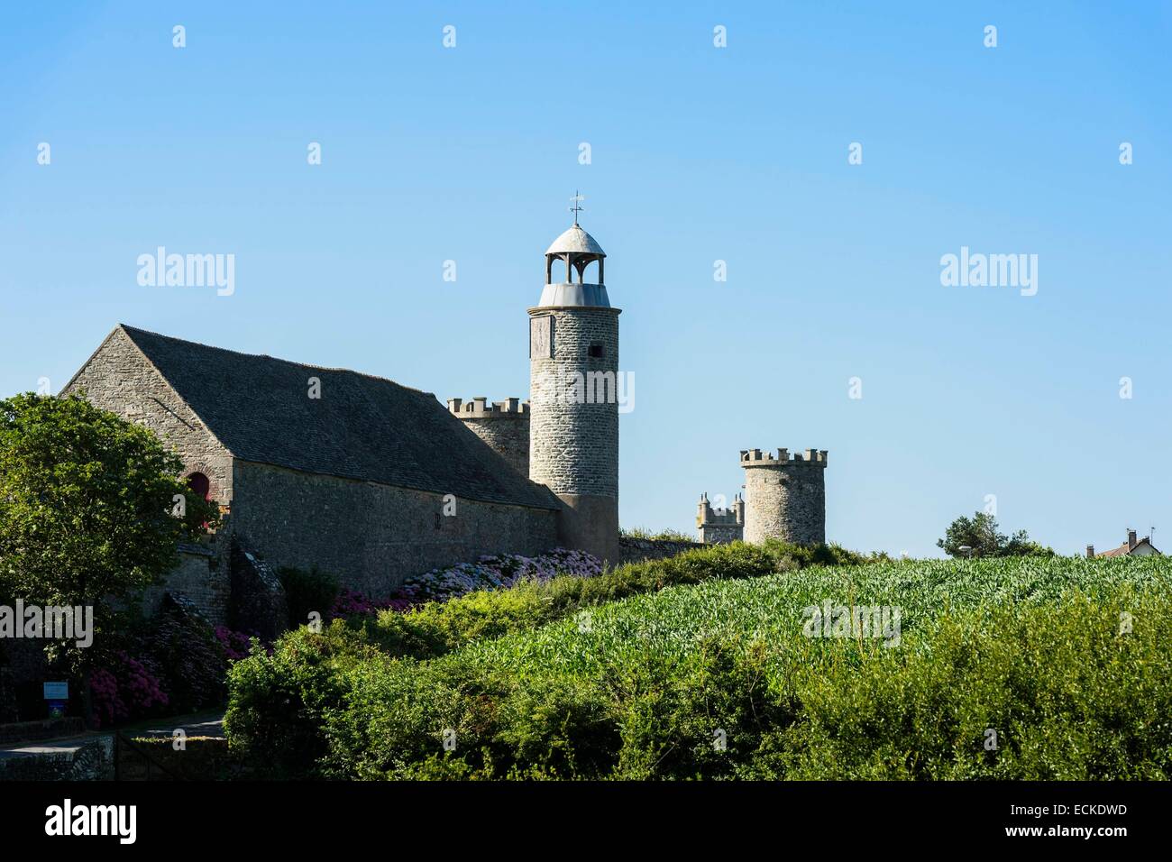France, Manche, Cotentin, Le Rozel, 18th century Rozel castle, now ...