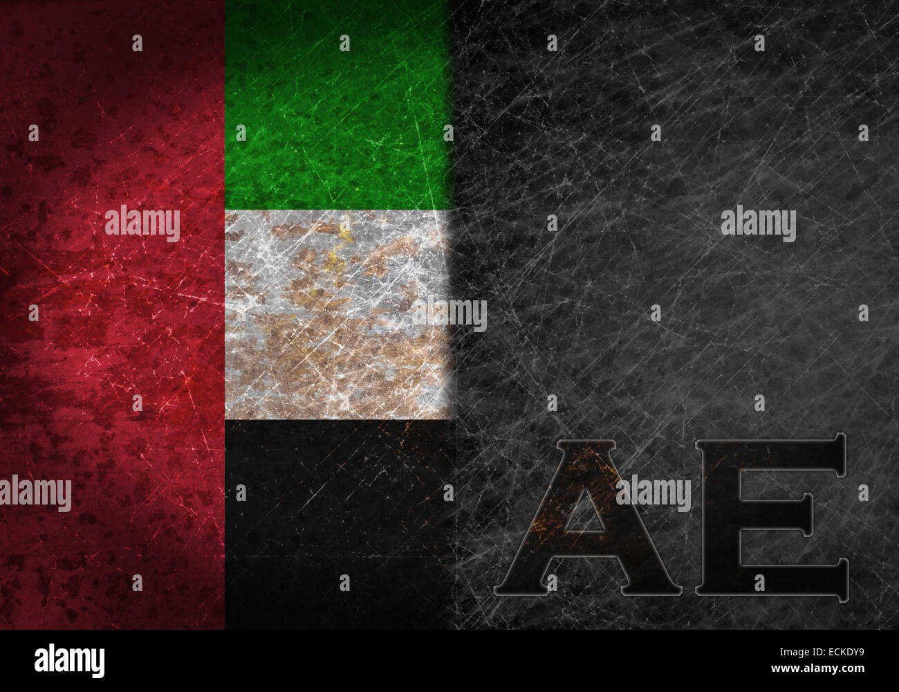 United arab emirates dark flag hi-res stock photography and images - Alamy