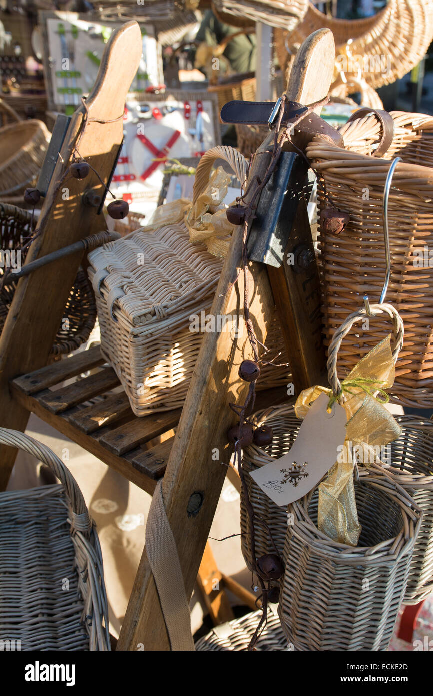 Wicker storage baskets hi-res stock photography and images - Alamy