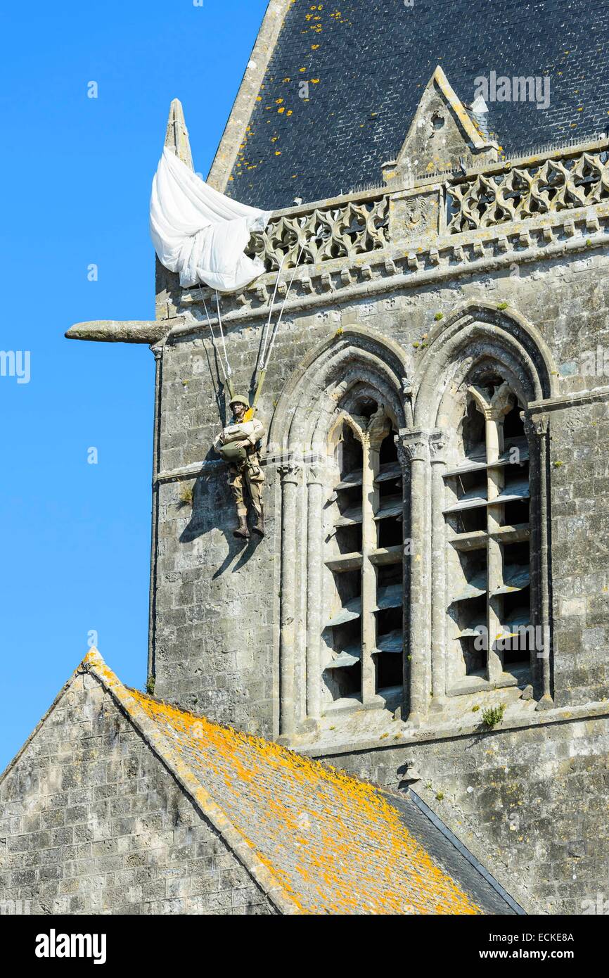 Sainte mere eglise 1944 hi-res stock photography and images - Alamy