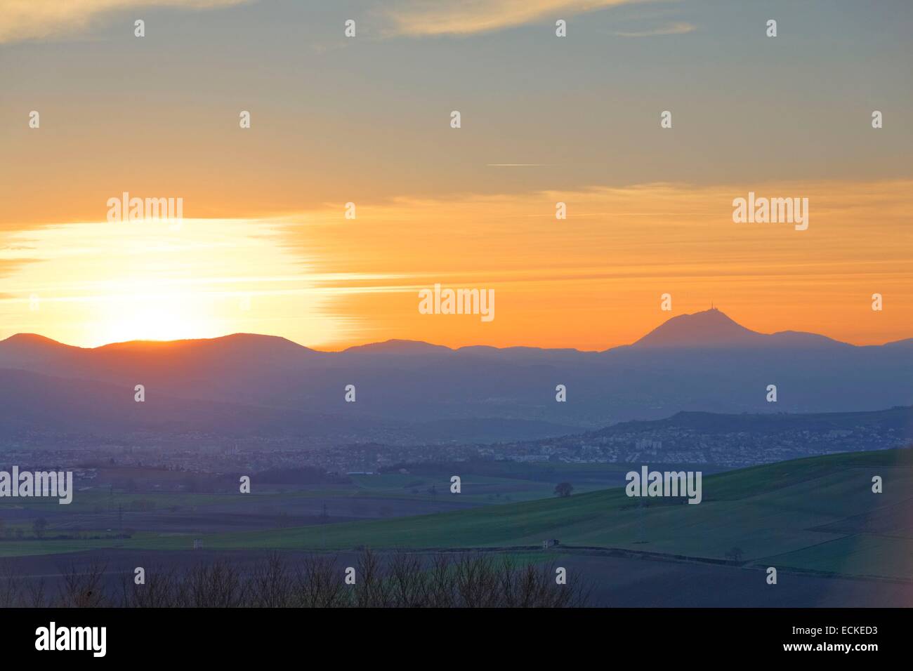 France, Puy de Dome, Parc Naturel Regional des Volcans d'Auvergne ...