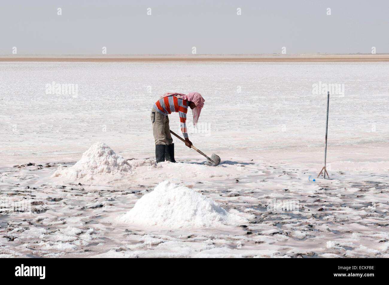 Oman, Salt flats near Shannah Stock Photo - Alamy