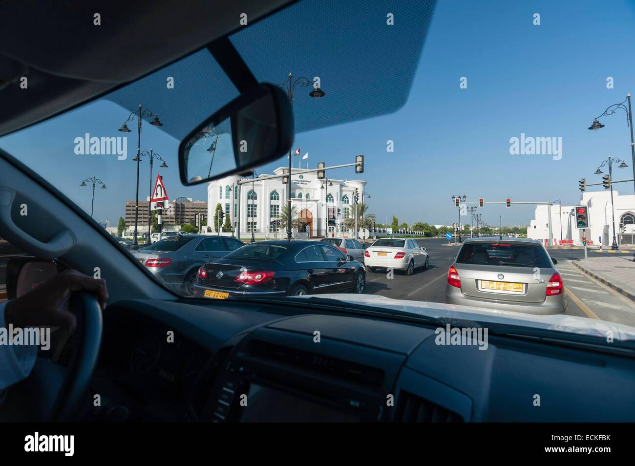 Oman, Driving in Muscat Stock Photo - Alamy