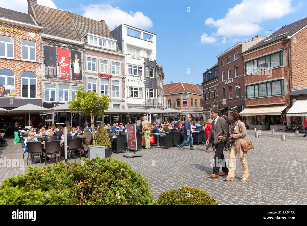 Belgium, Flanders, Limbourg Province, historic city of Tongeren ...