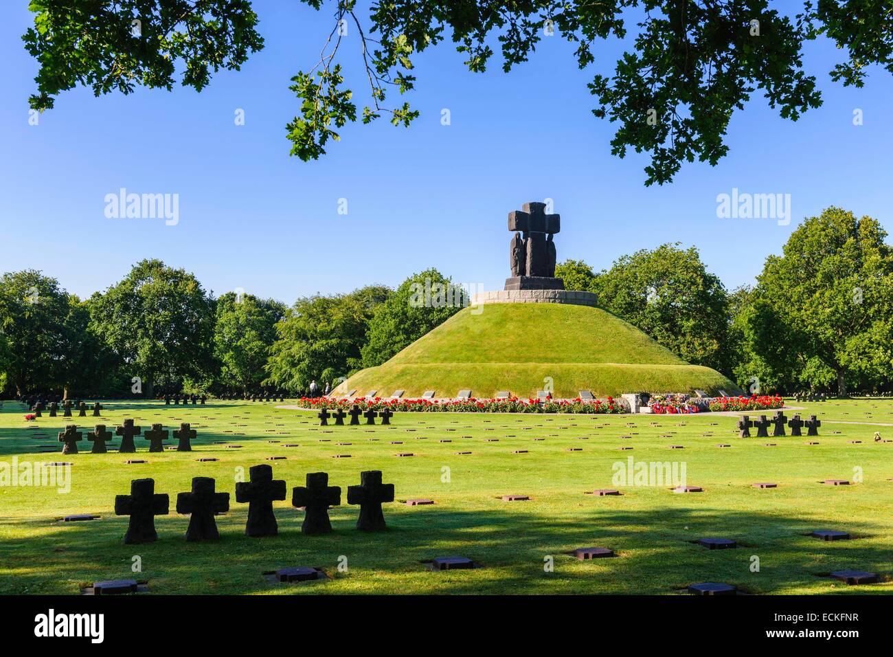 France, Calvados, La Cambe, World War II german military cemetery Stock ...