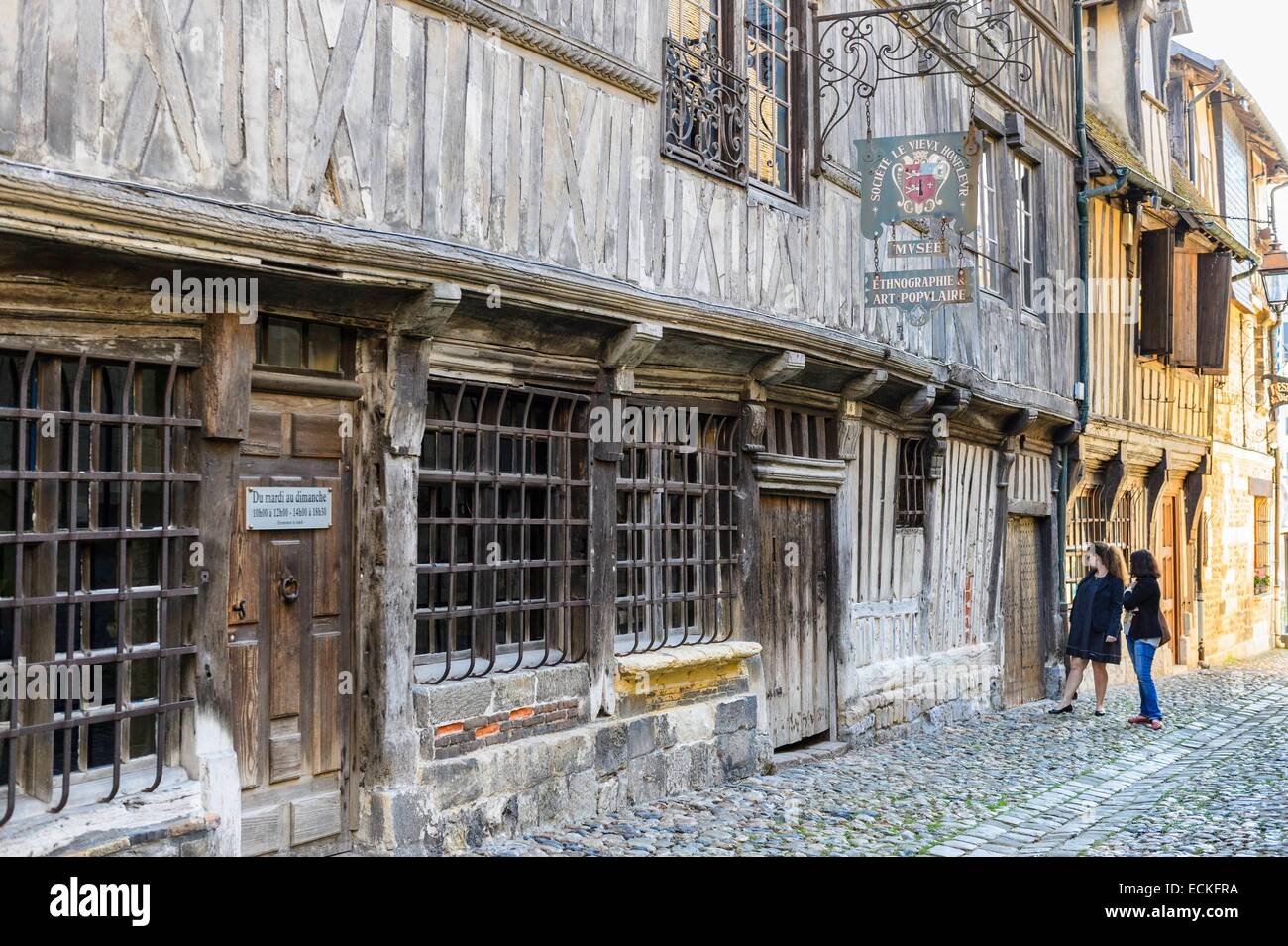France, Calvados, Pays d'Auge, Honfleur, Prison alley Stock Photo - Alamy