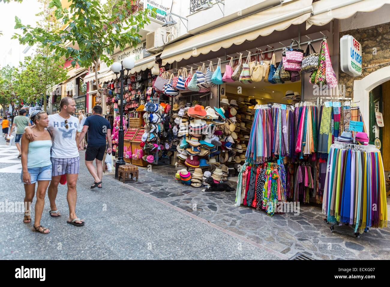 Greece, Crete East, Lassithi District, village of Agios Nikolaos, the ...