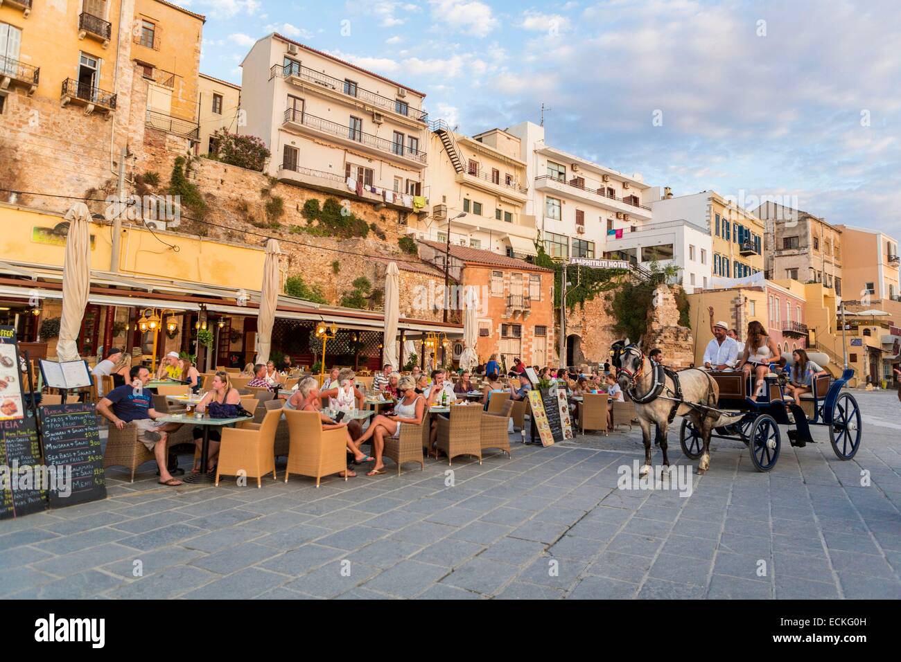 Greece, Crete north, the city of Hania (Chania Stock Photo - Alamy