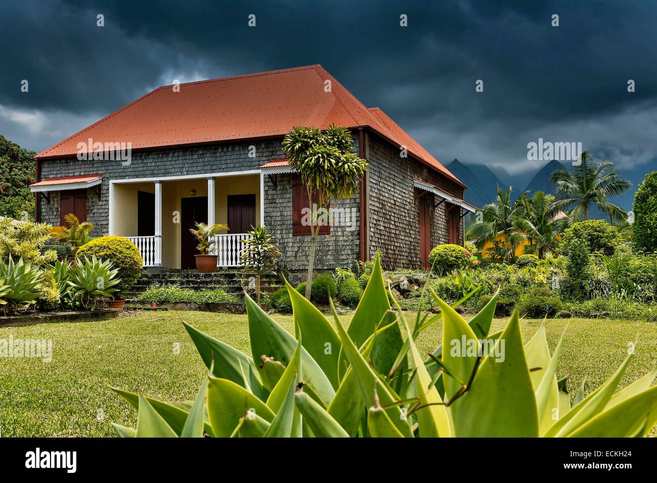 France, Reunion Island, traditional architecture, culture and ...