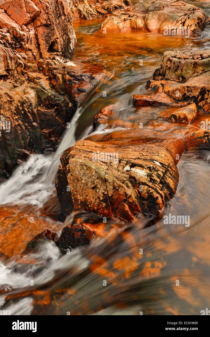 United Kingdom, Scotland, Fort William, Glen Nevis, Nevis river ...