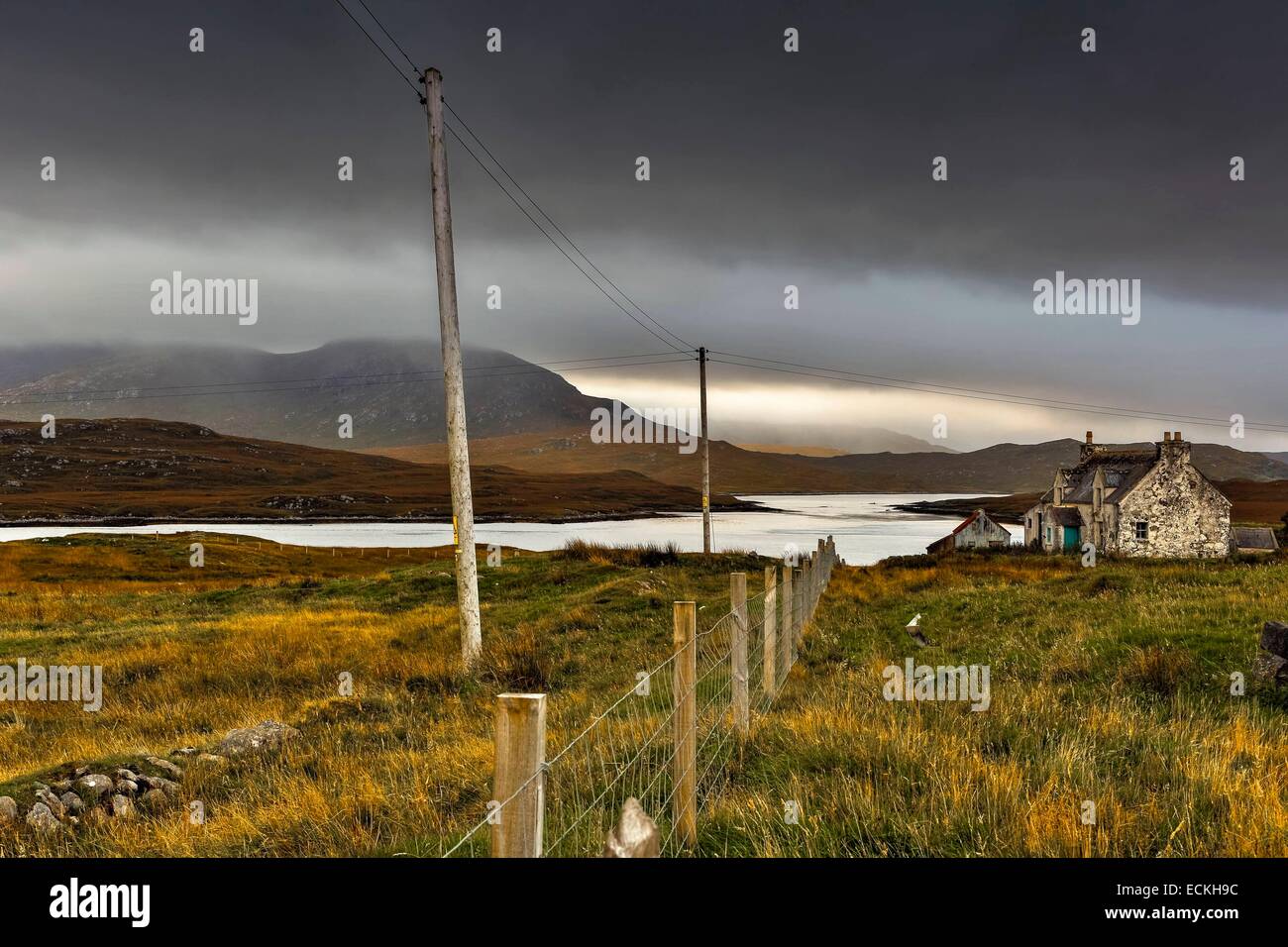 United Kingdom, Scotland, The Hebrides Islands, Arivruaich, Lewis and ...