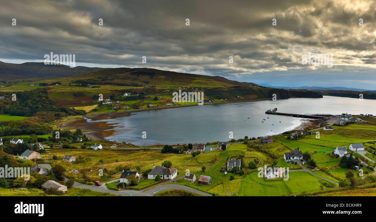 United Kingdom, Scotland, Isle of Skye, Uig,horizontal landscape marine ...