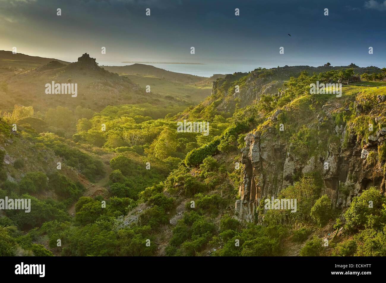Mauritius, Rodrigues Island, La Ferme, Cascade Pistache, horizontal ...