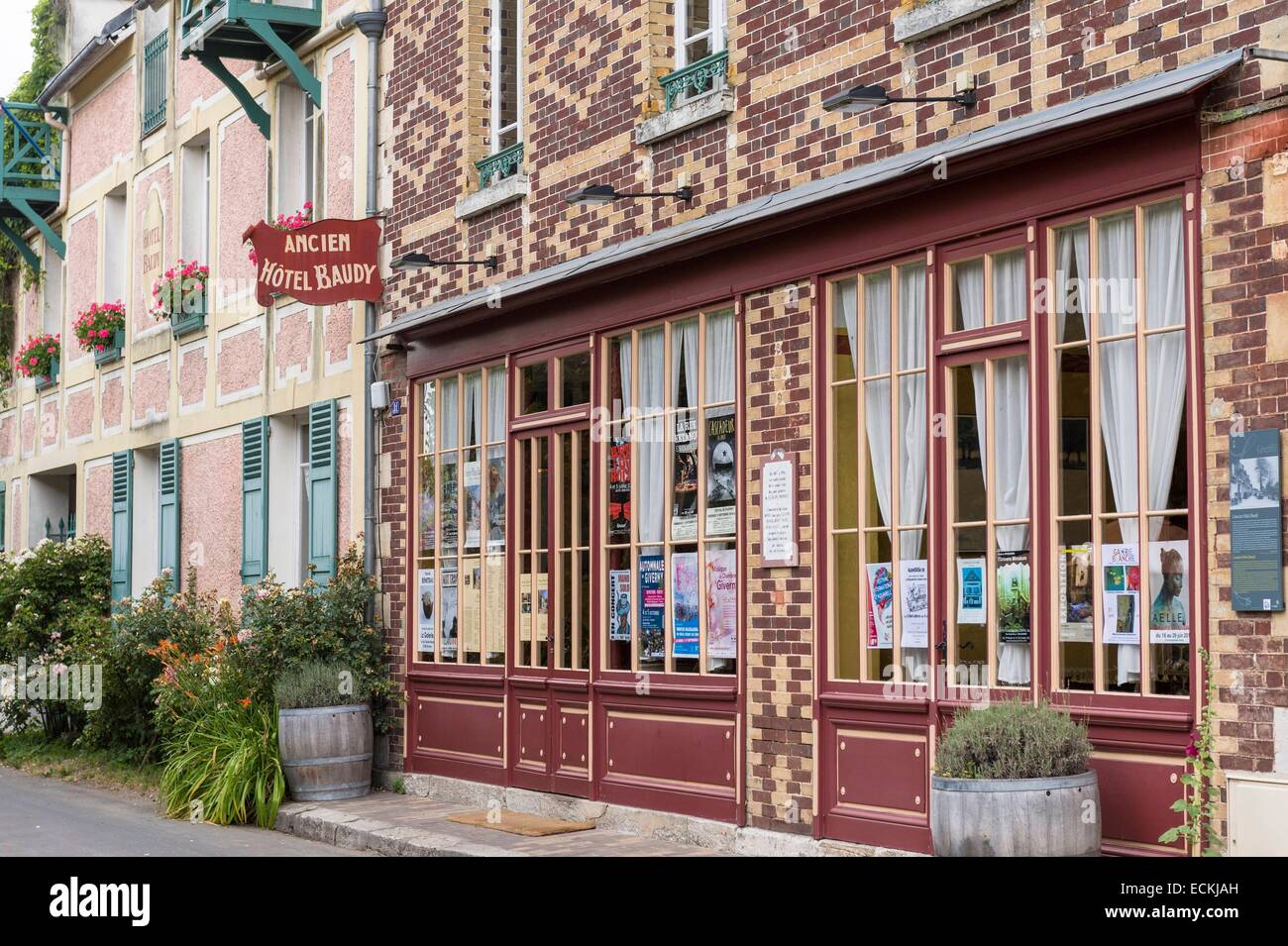 France, Eure, Giverny, the former Hotel Baudy, 81 Claude Monet street ...