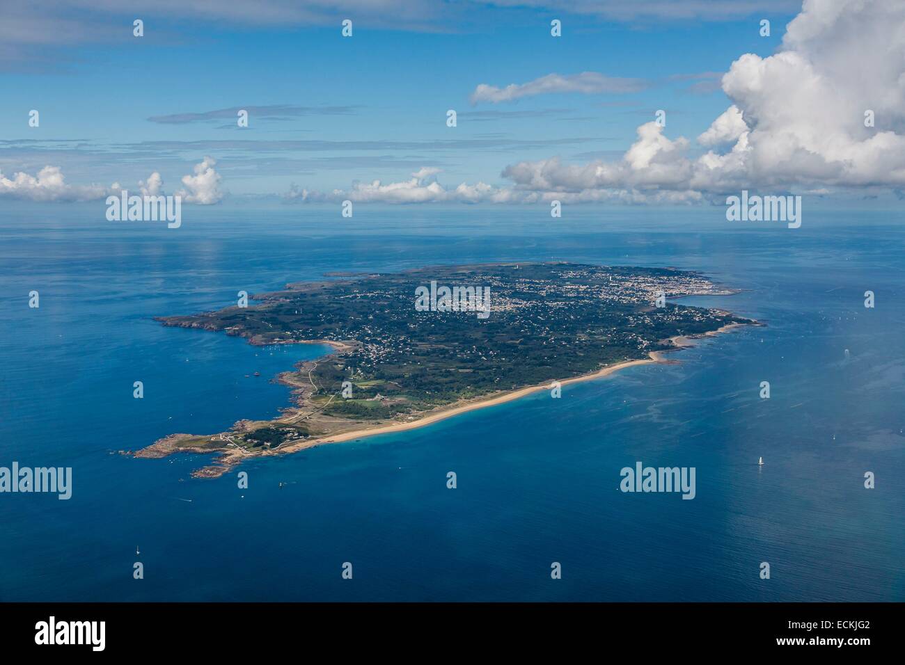 France, Vendee, Yeu island (aerial view Stock Photo - Alamy