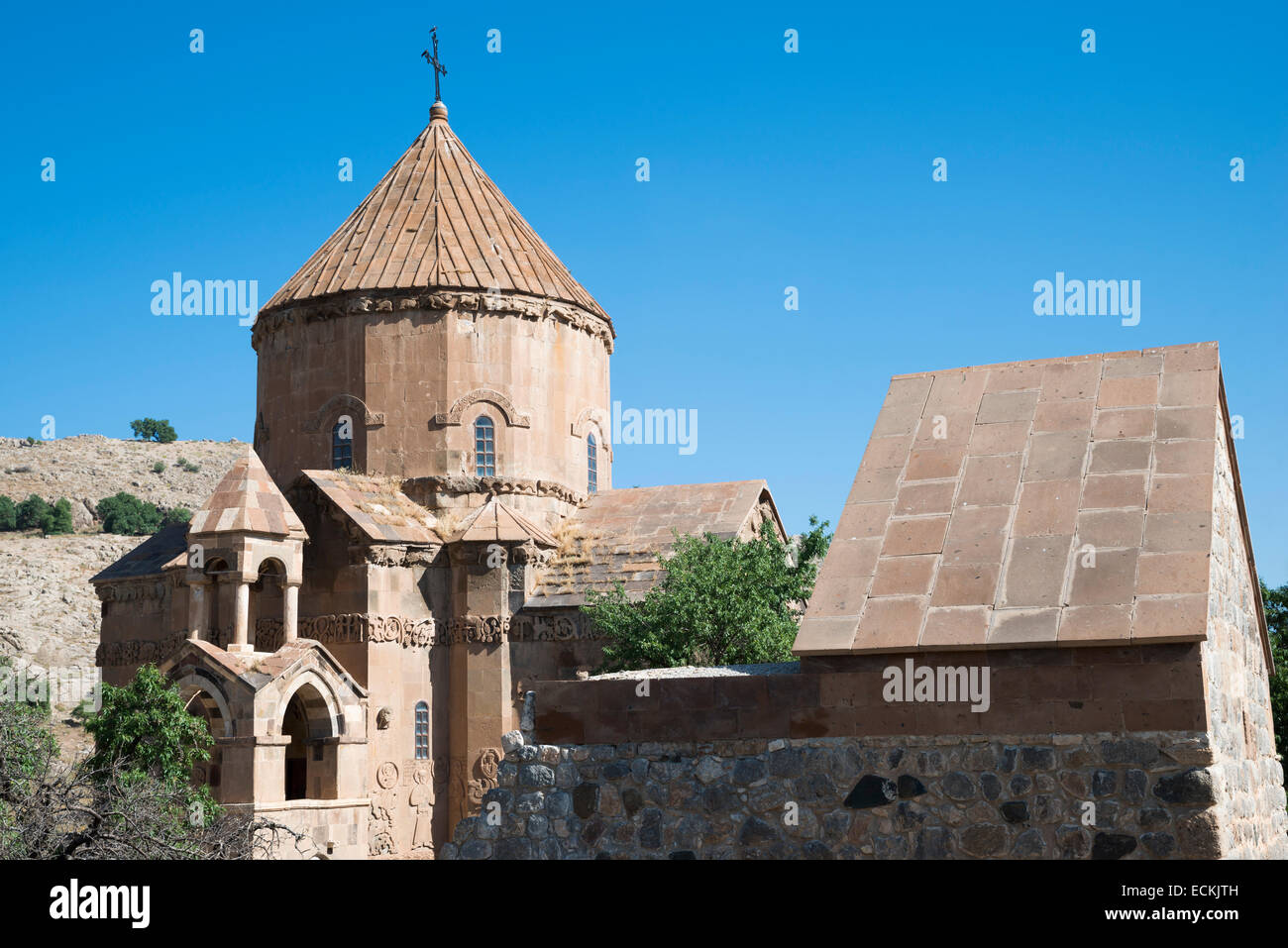 Armenian Cathedral of the Holy Cross (Agdamar), Van, Turkey, Asia Stock ...