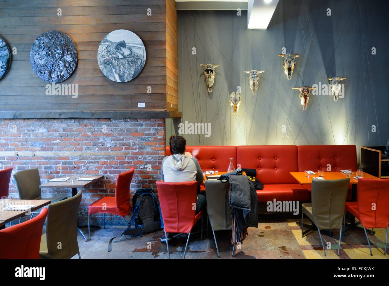 Canada, Quebec province, City of Quebec, restaurant of cultural Complex ...