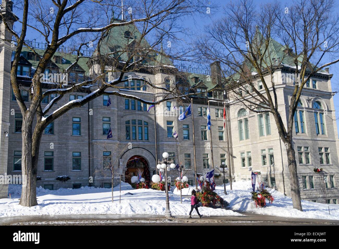 Canada, Quebec province, City of Quebec, City hall Stock Photo - Alamy