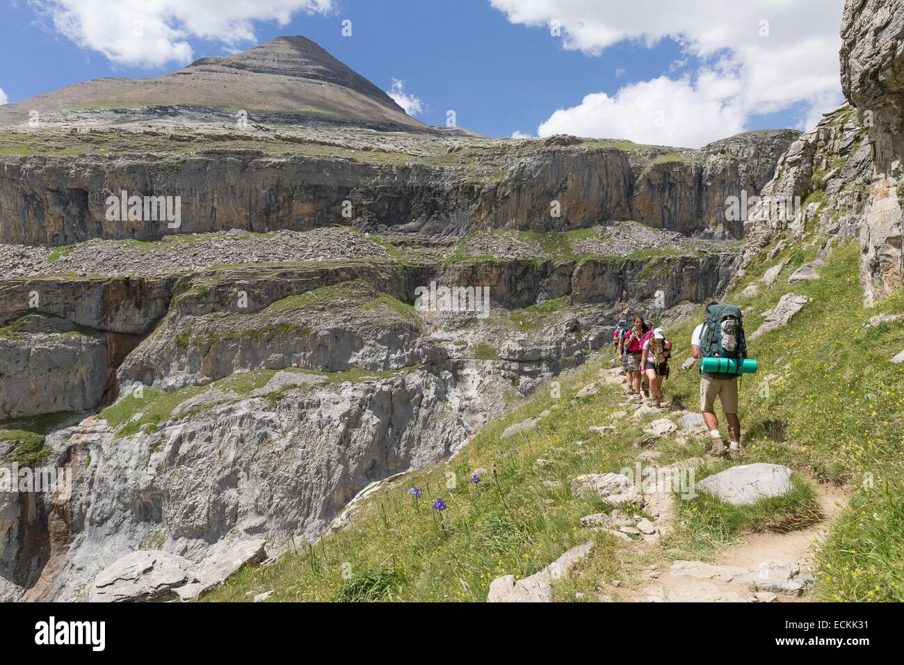 Spain, Aragon, Torla, Ordesa and Mont Perdu national park, listed as ...