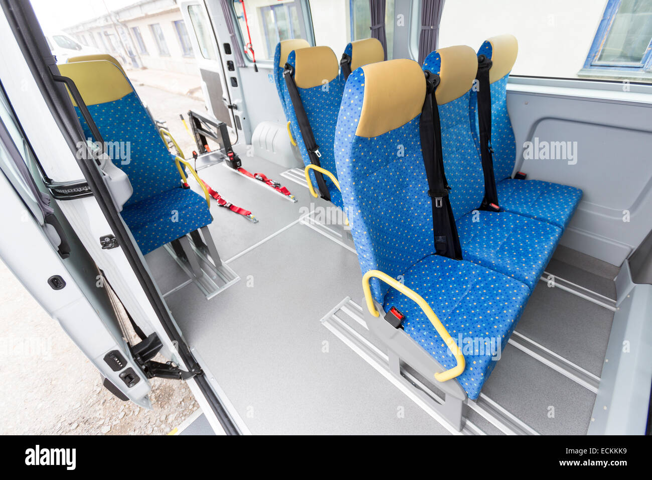 Minibus for physically disabled people Stock Photo - Alamy
