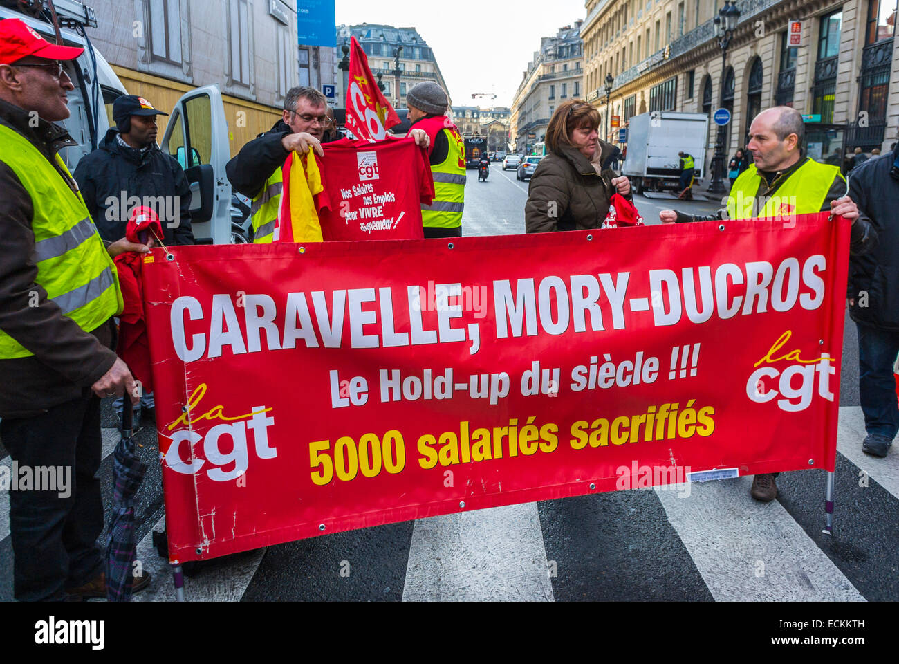 Paris, France. Many French Labour Trade Unions Workers Protests ...