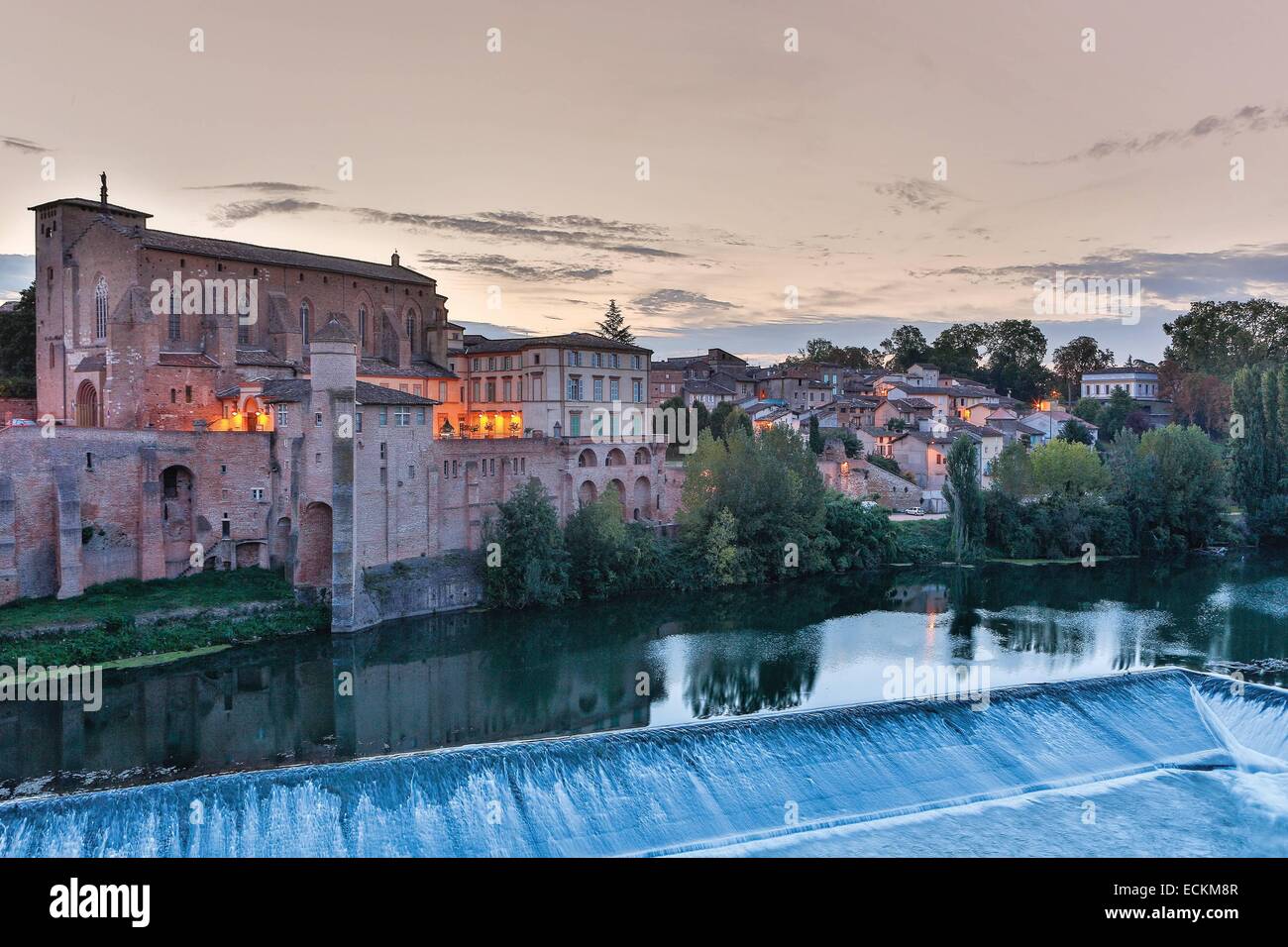 France, Tarn, Gaillac, Saint Michel abbey, Abbey of Saint Michael on ...