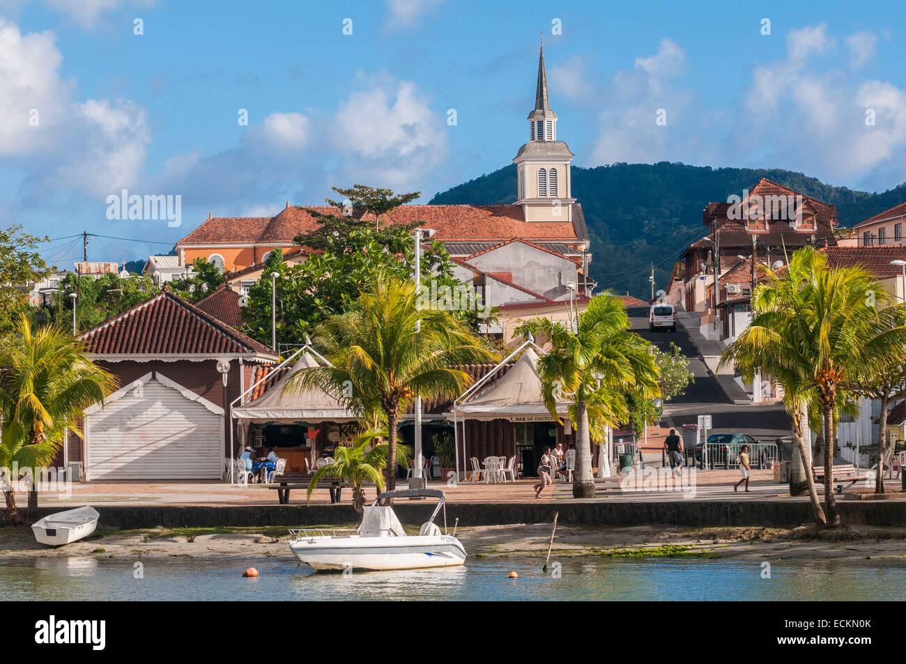 France, Martinique, Trois Ilets downtown and harbour Stock Photo - Alamy