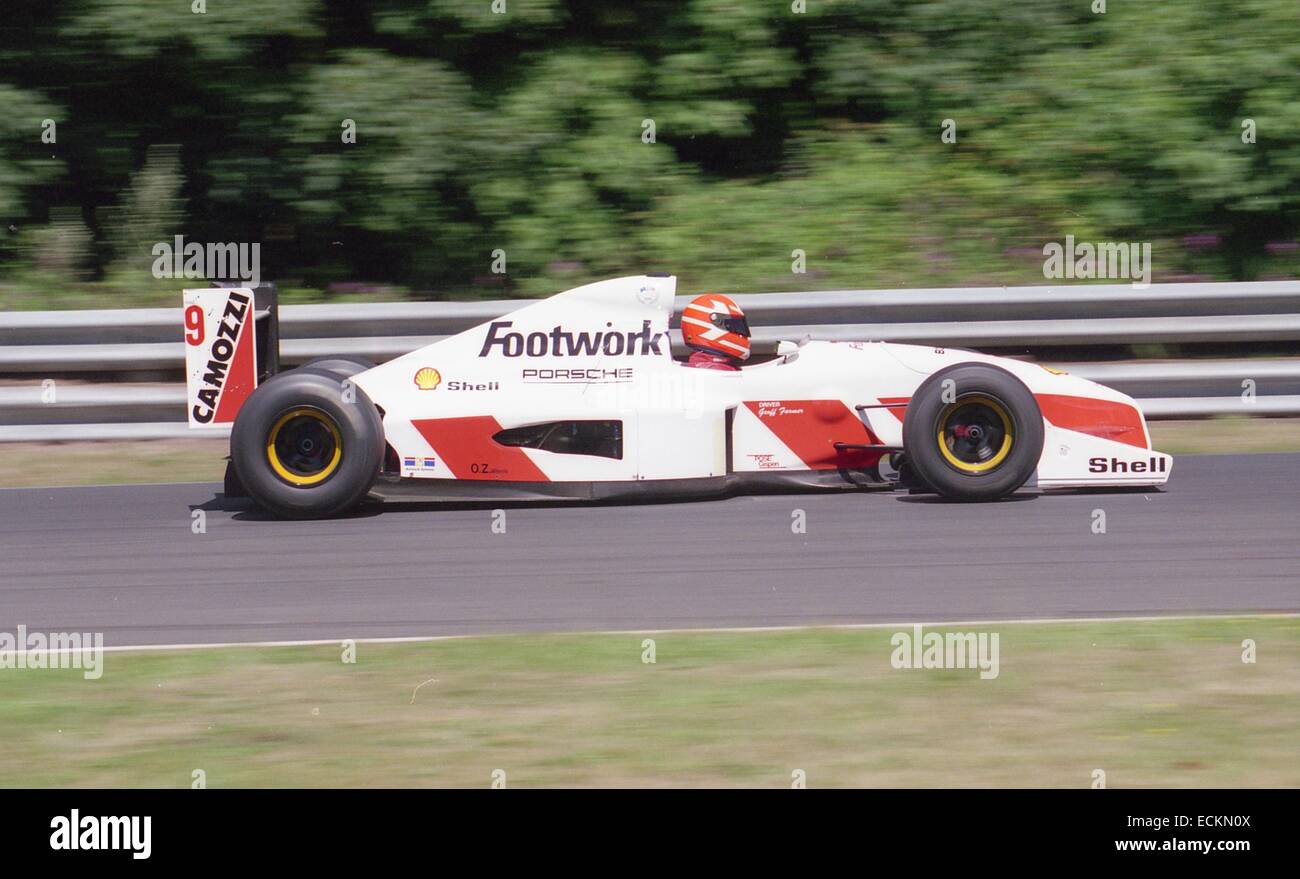 historic formula 1 cars at oulton park in 1989 Footwork Arrows Stock ...