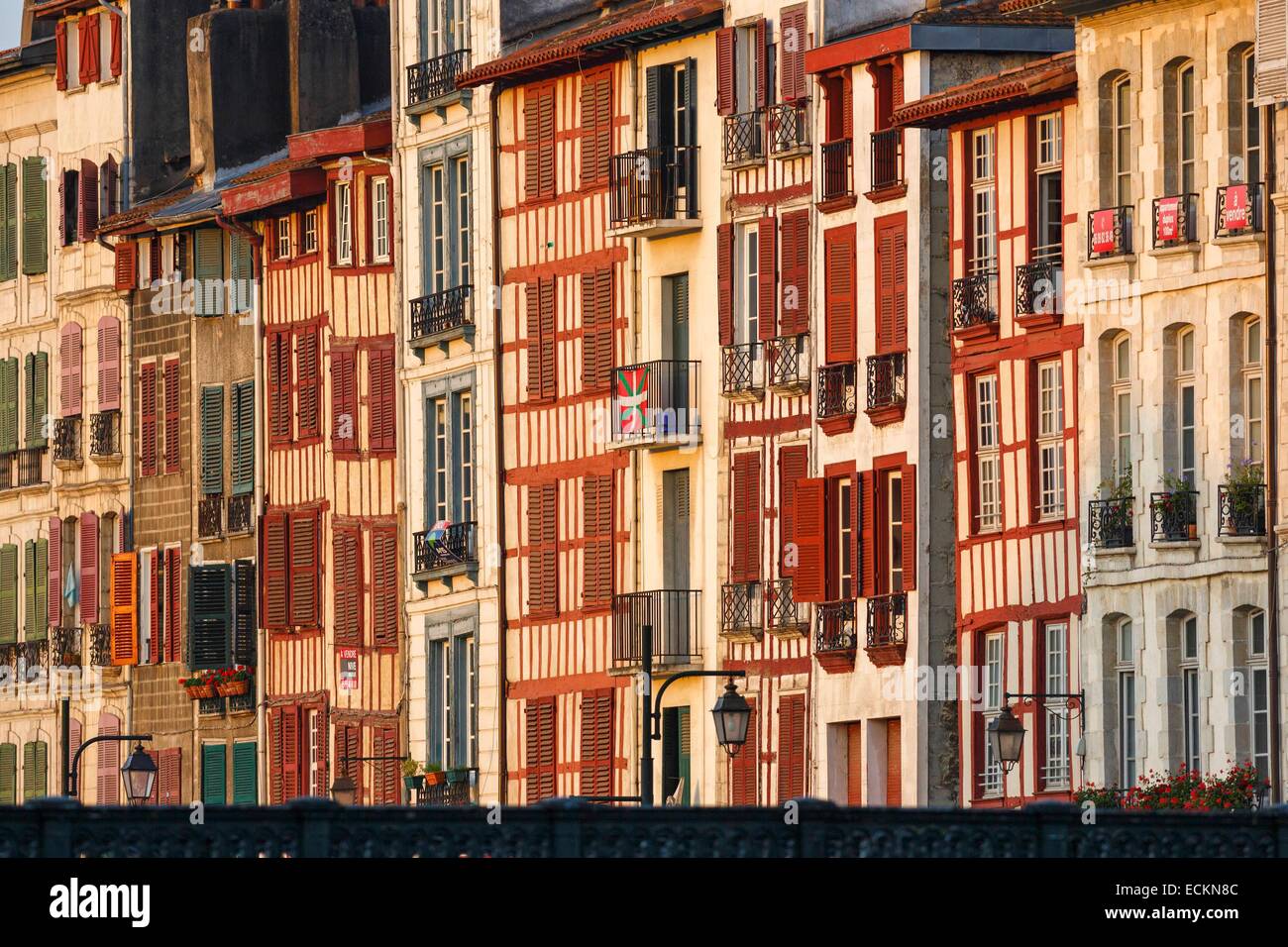 France, Pyrenees Atlantiques, Basque Country, Bayonne, cityscape ...