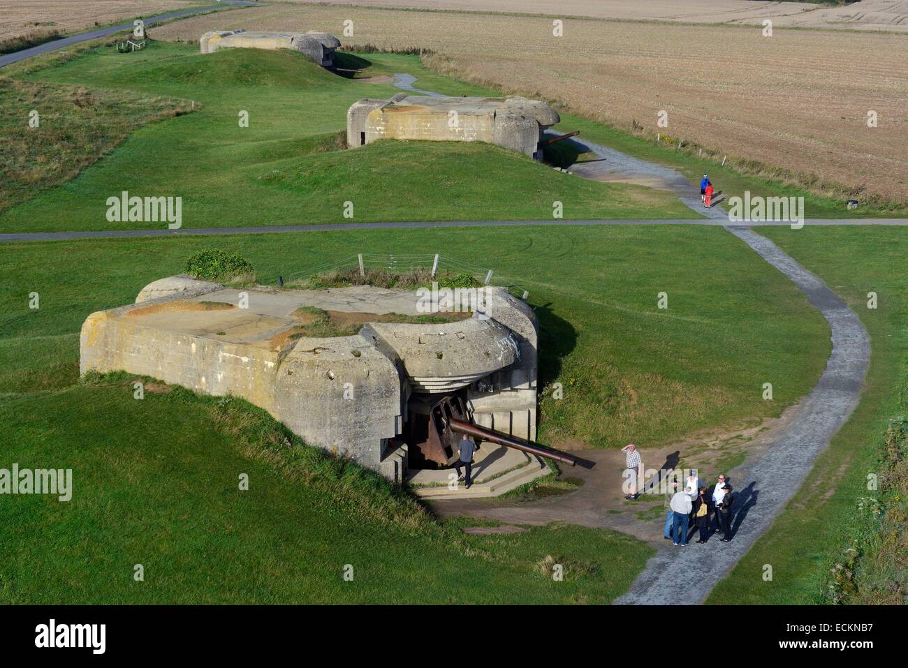 France, calvados, Longues sur Mer, german battery of the Atlantic Wall ...