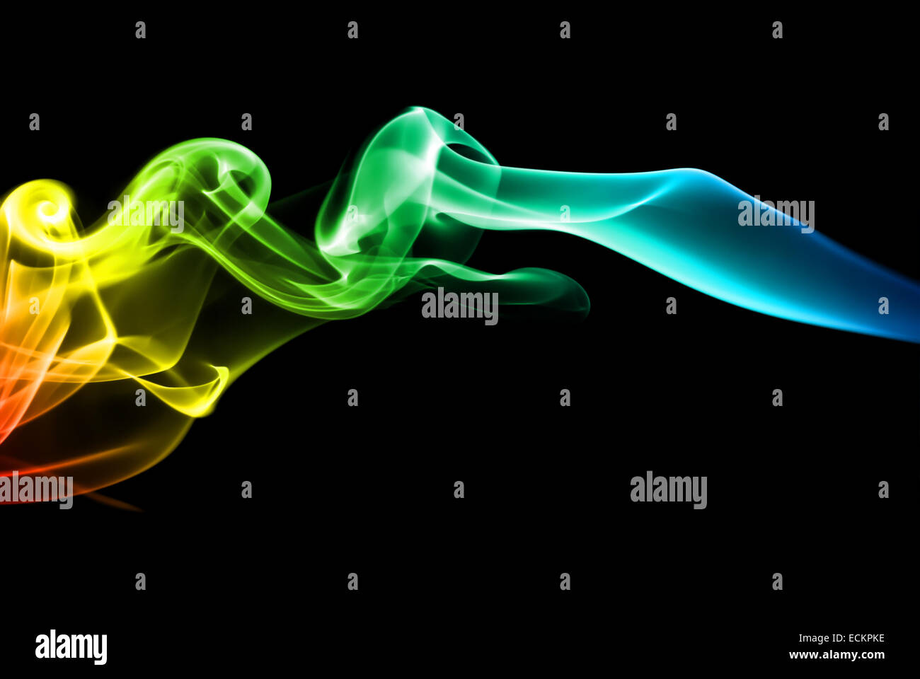 Abstract bright colored smoke on a dark background Stock Photo - Alamy