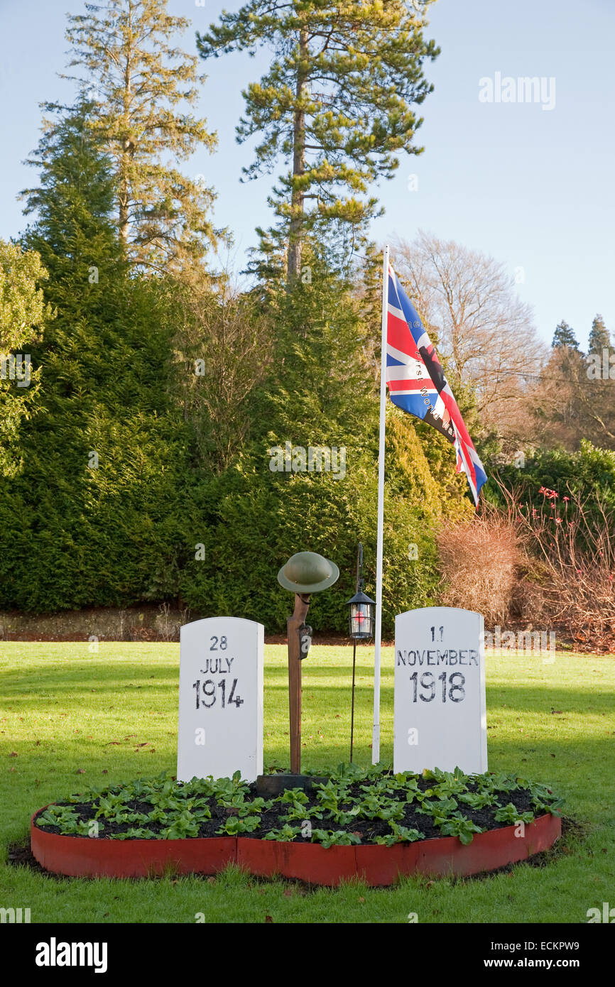 A flag flies at the Dene in Woldingham to remember the fallen of the ...