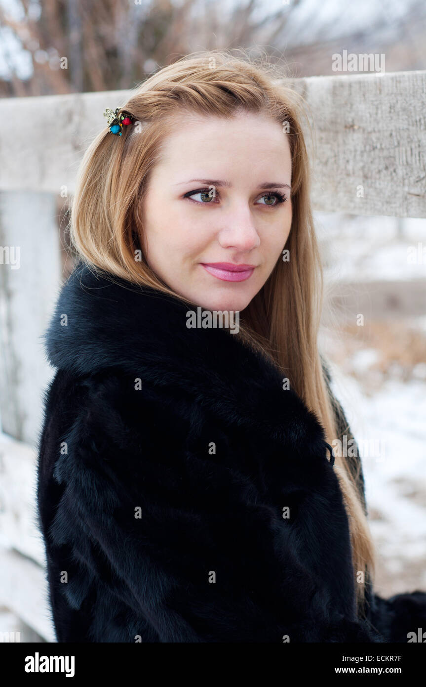girl in winter Stock Photo - Alamy