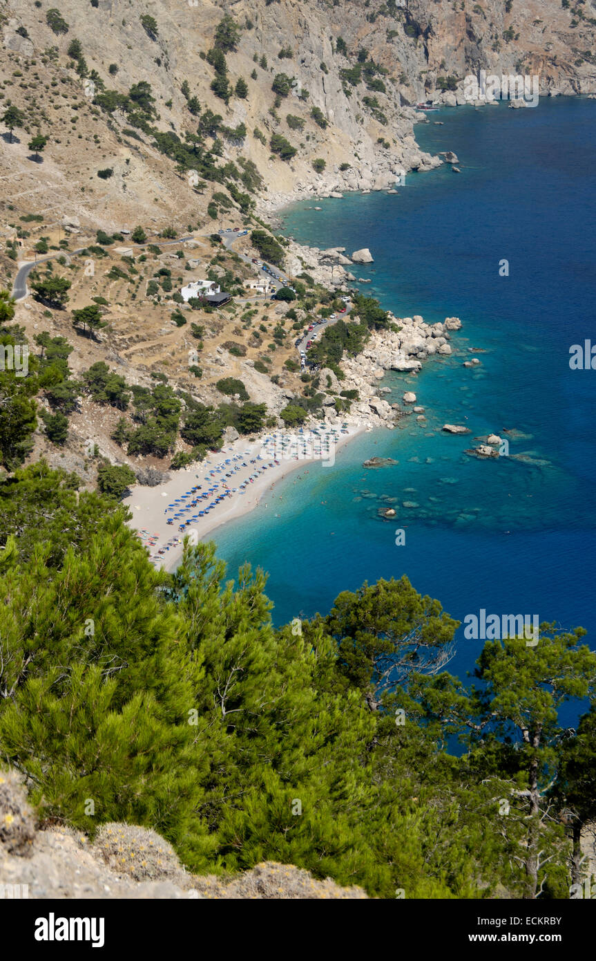 Greece beach sea boat hi-res stock photography and images - Alamy