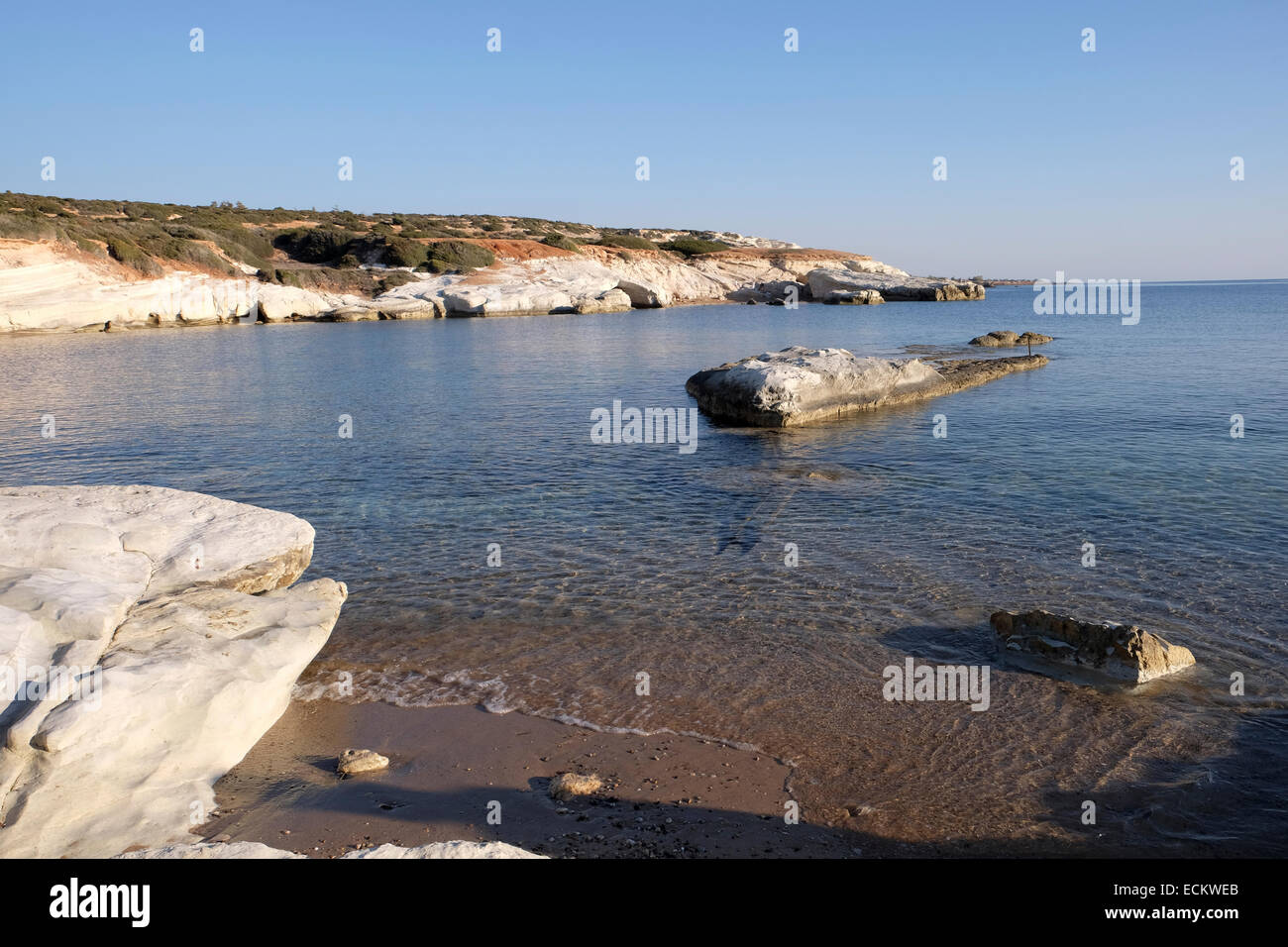 Small Secluded Beach near to Coral Bay, Western Cyprus Stock Photo - Alamy