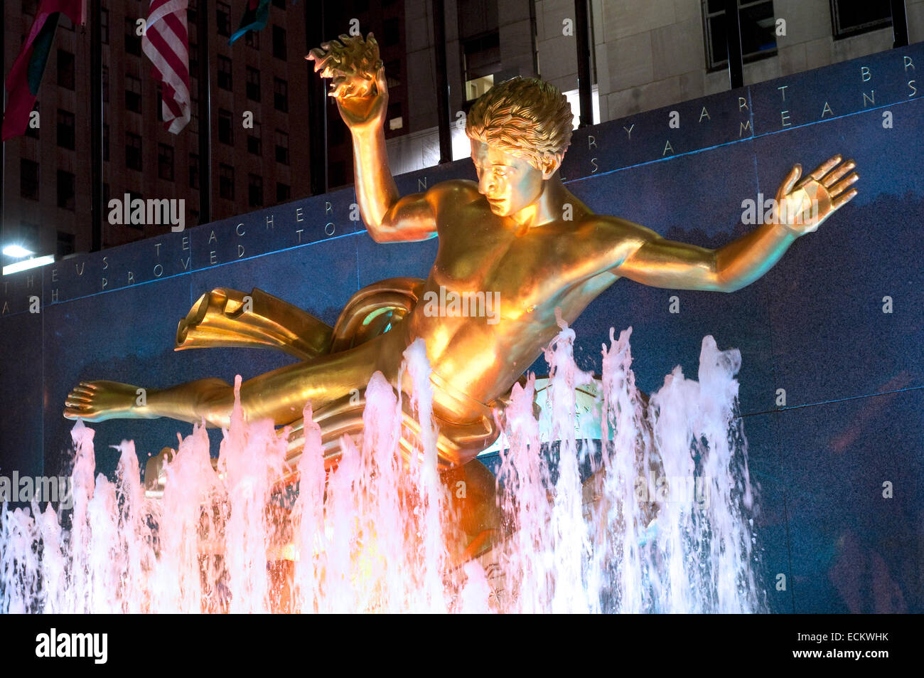 United States, New York City, Manhattan, Midtown, Rockefeller Center ...