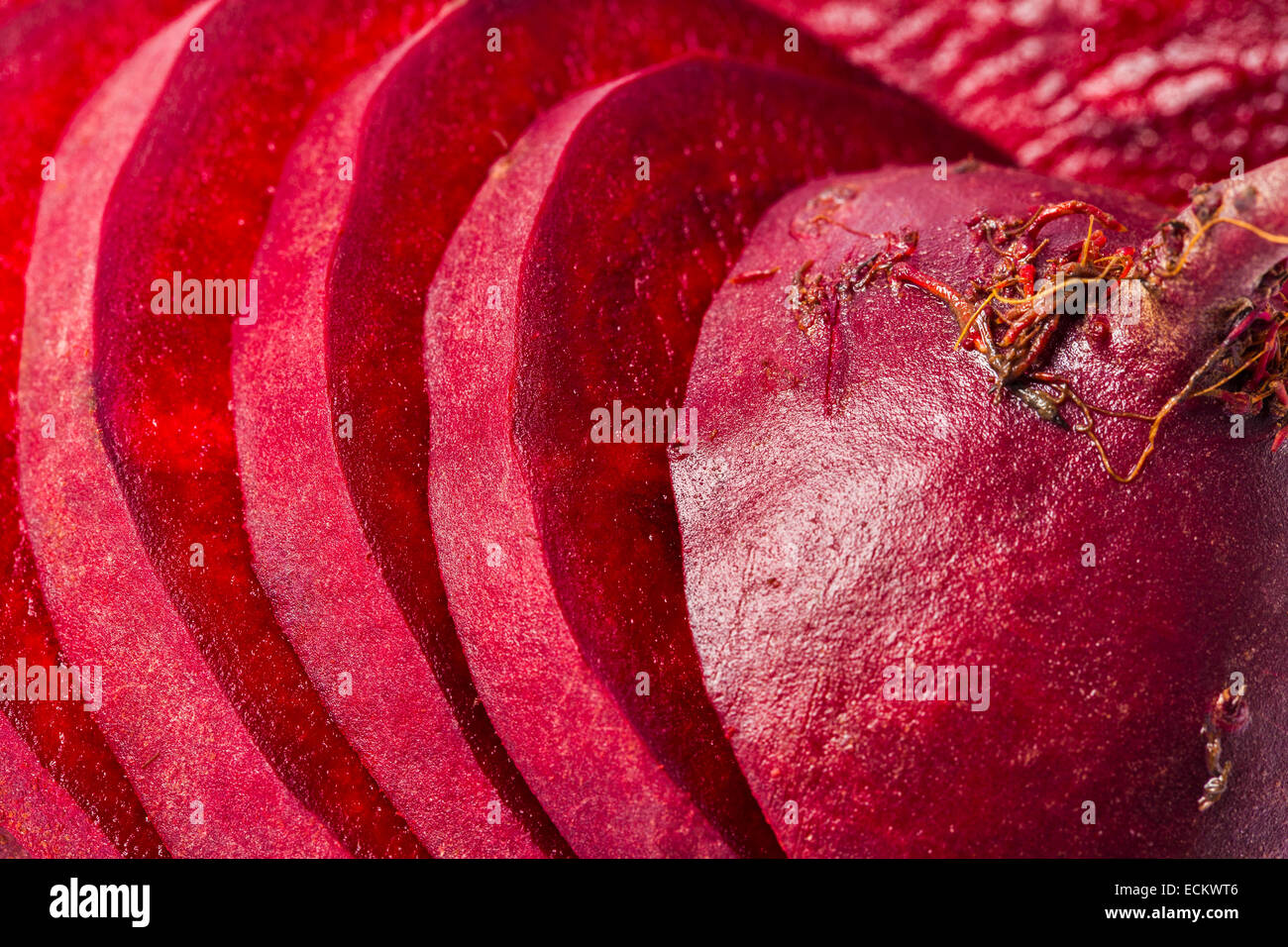 Fresh beetroot sliced and ready for cooking Stock Photo - Alamy