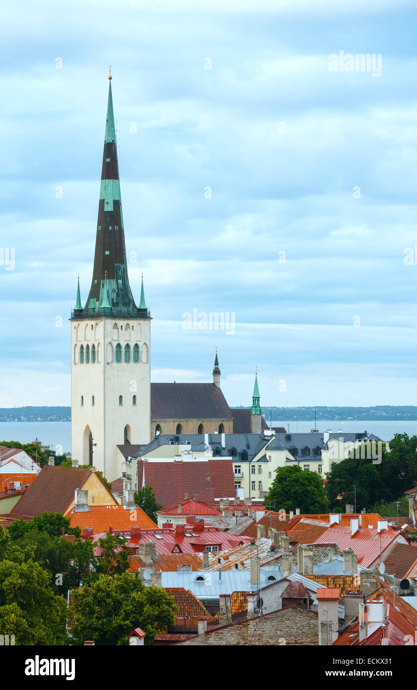 Tallinn City (Estonia) summer top view Stock Photo - Alamy