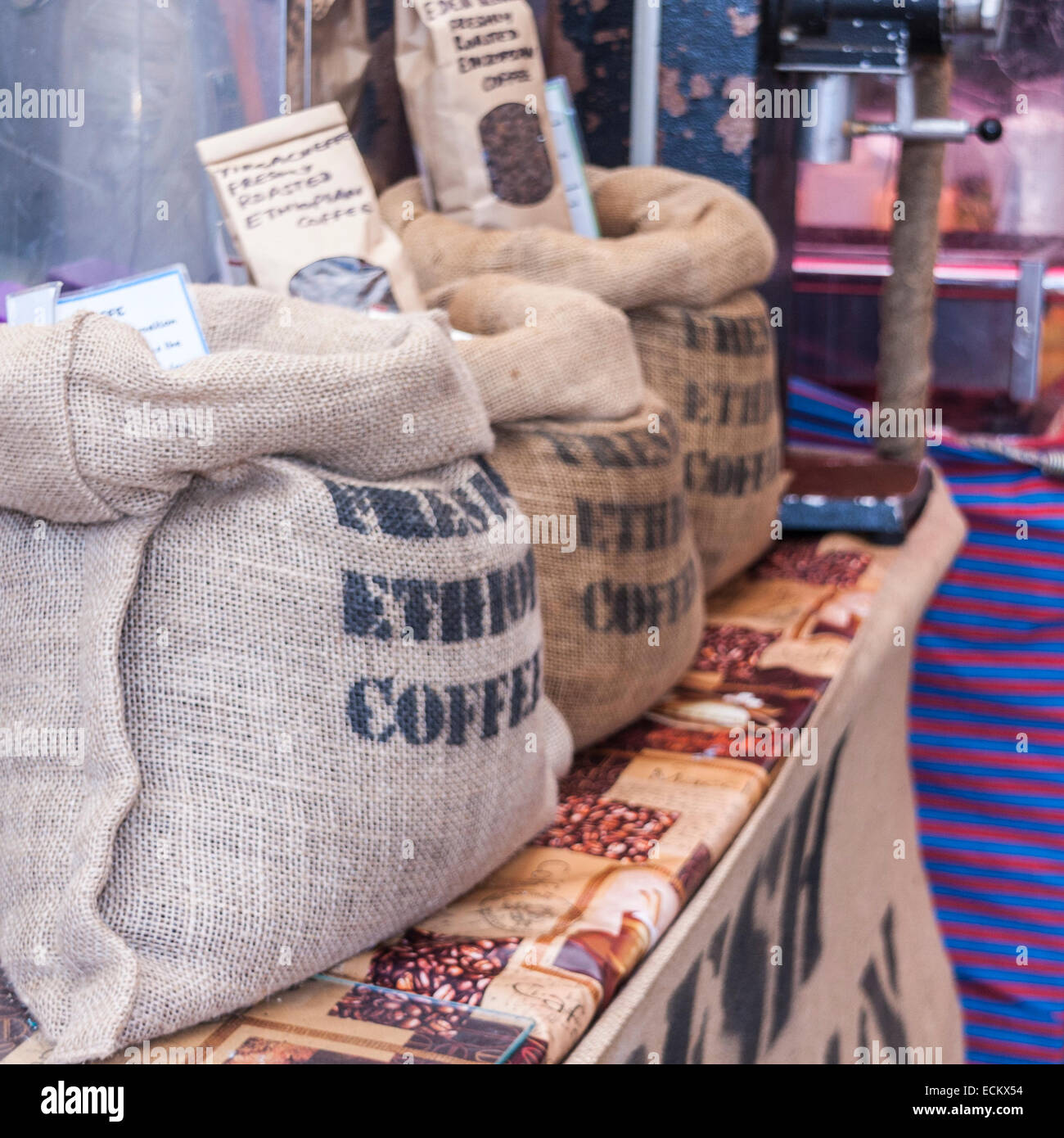 Coffee Stall, Camden Food Market Stock Photo - Alamy