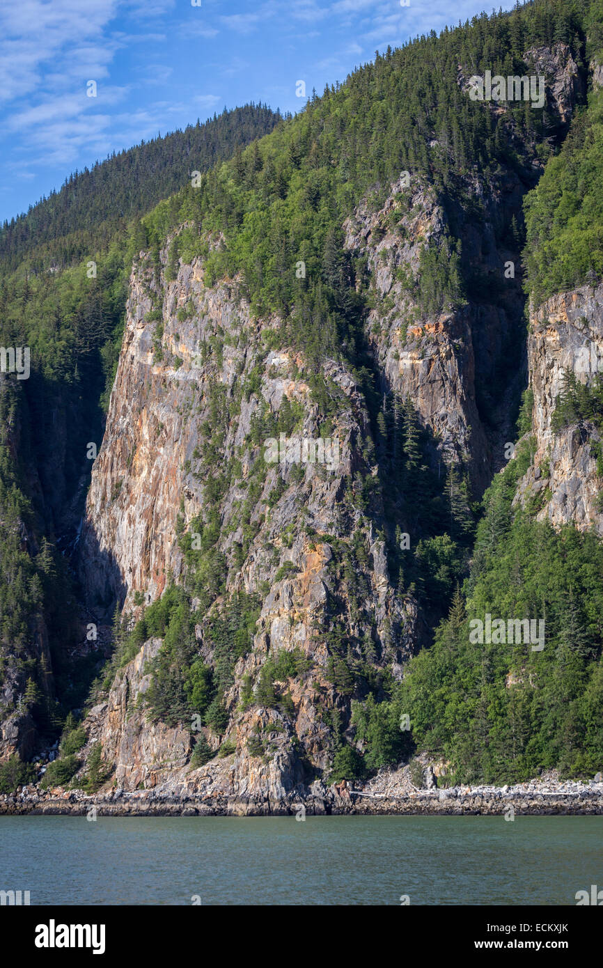 Taiya Inlet, Alaska, USA, North America. Beautiful landscape bordering ...