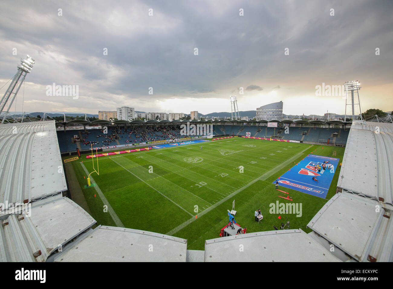 GRAZ, AUSTRIA - JUNE 4, 2014: A view of the UPC Arena stadium in Graz ...