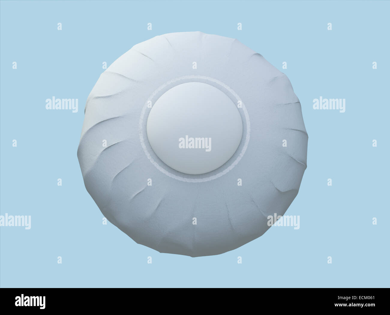 Inflated Airbag On Blue Background Stock Photo - Alamy